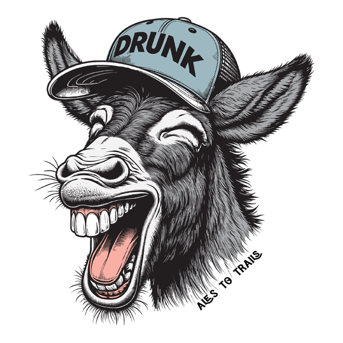 Drunk Donkey Decal – Ales to Trails