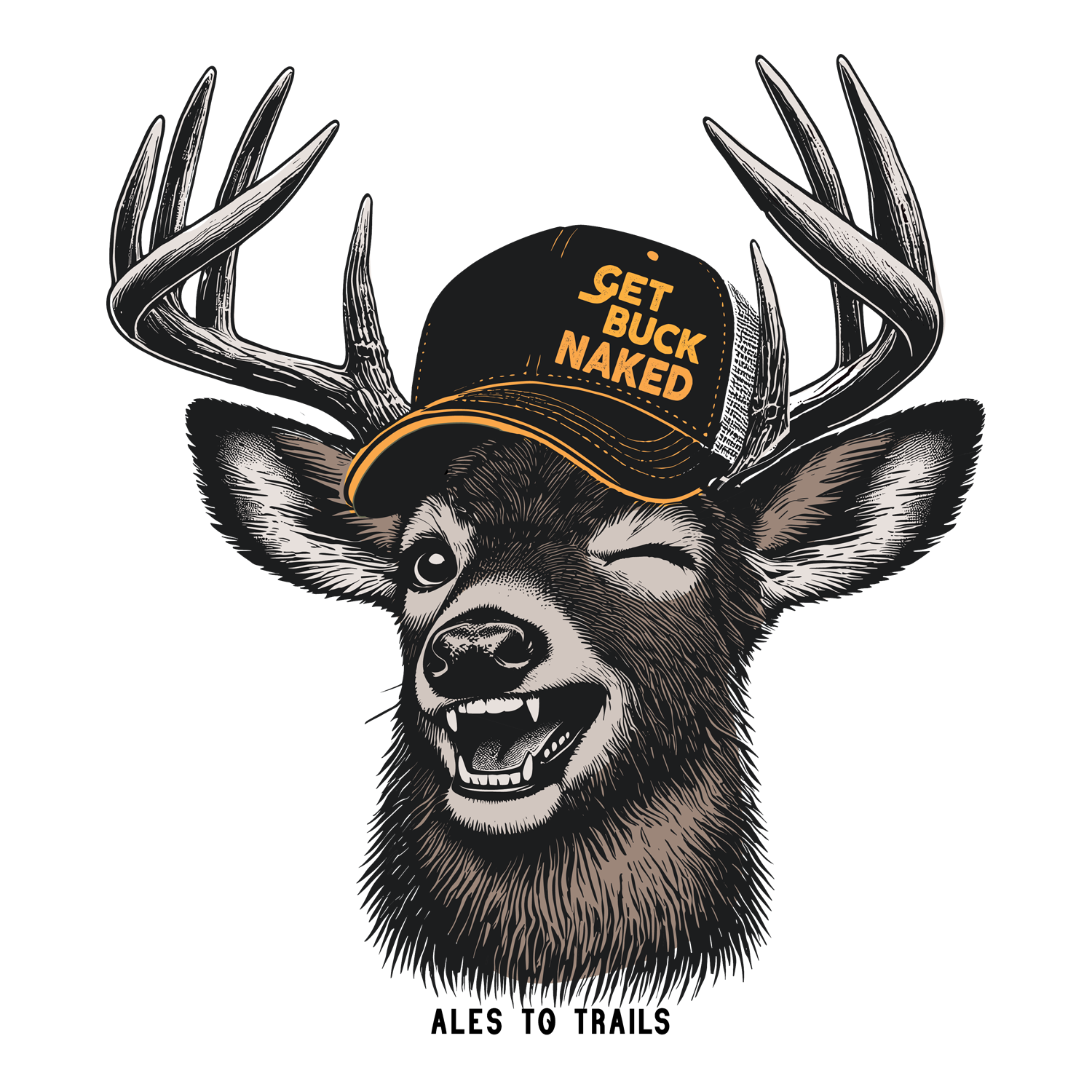 Get Buck Naked Outdoor Hunting Decal