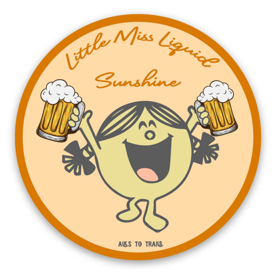 Little Miss Liquid Sunshine Decal – Ales to Trails